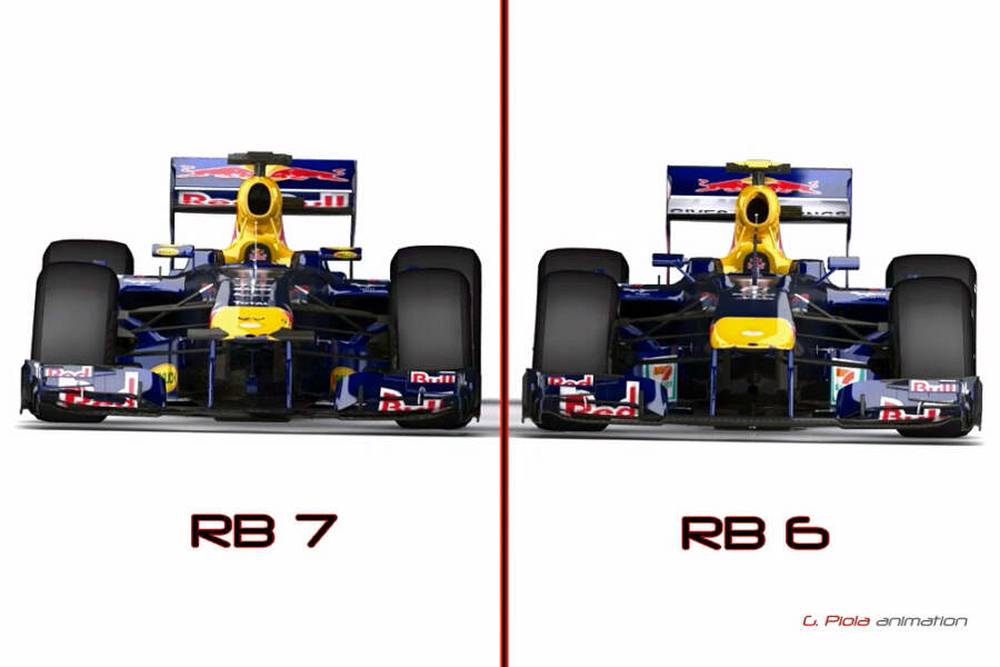 Formel 1 Technik-Video: Red Bull RB6 vs. RB7 - Auto Motor und Sport